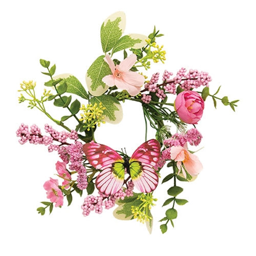 Blushing Butterfly Garden Candle Ring - 3" – Primitive Renditions
