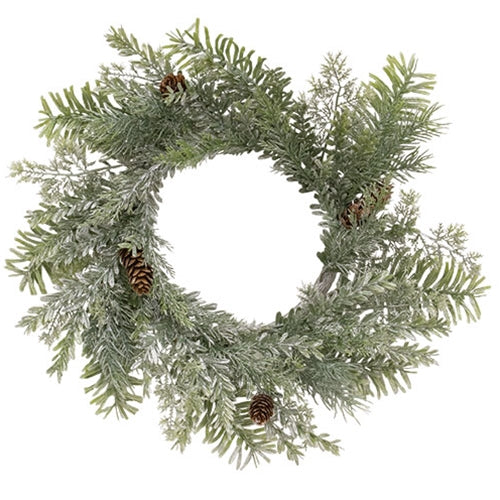 Silver Hemlock Candle Ring 6.5" – Primitive Renditions