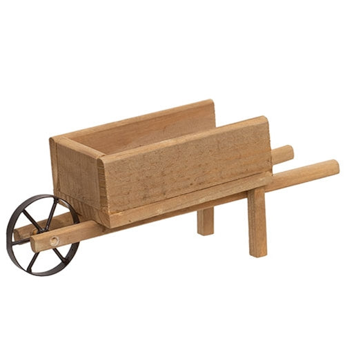 Antique Wood Wheelbarrow
