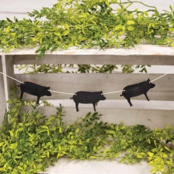 Pigs Mini Wooden Garland – Primitive Renditions