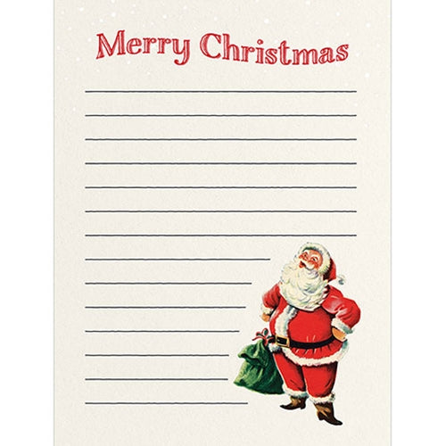 Merry Christmas Santa Notepad – Primitive Renditions