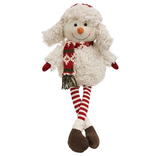 Nordic Diamond Sweater Dangle Leg Snowman – Primitive Renditions