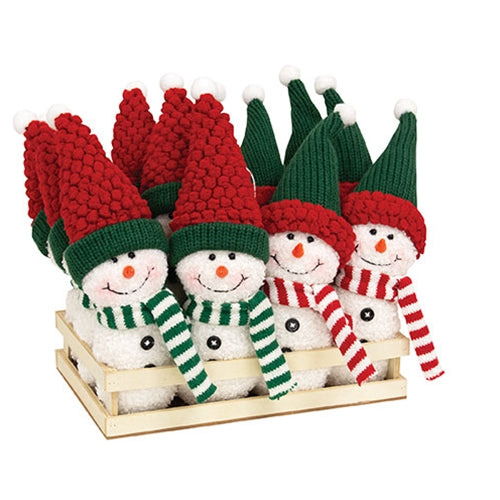 12/Set Plush Christmas Snowmen Crate – Primitive Renditions
