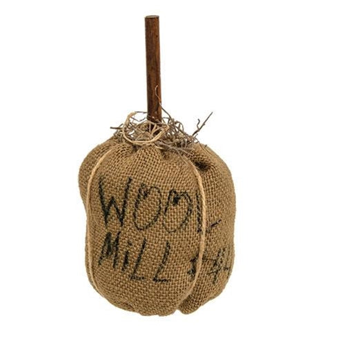 Burlap Wool Mill Pumpkin – Primitive Renditions
