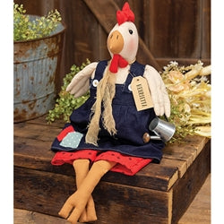 Henrietta Chicken Doll w/Watering Can – Primitive Renditions