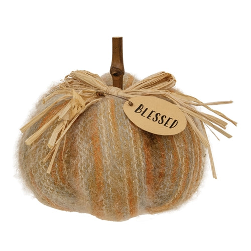 Stuffed Harvest Colors Blessed Sweater Pumpkin - 5"H – Primitive Renditions