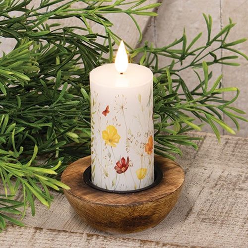 Wildflowers LED Timer Votive - 2"x4" – Primitive Renditions