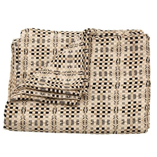 Gray/Black/Cream Shadowbrook Throw – Primitive Renditions