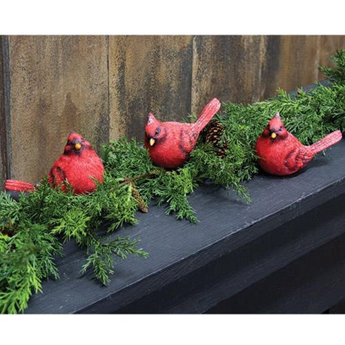 Resin Sparkle Cardinal Figure 3 Asstd. – Primitive Renditions