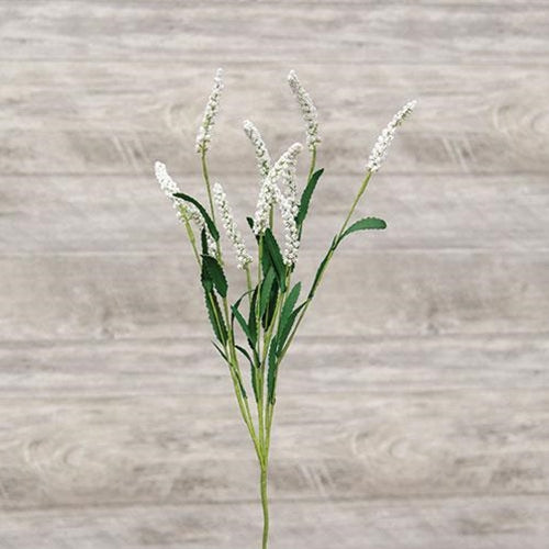 Icker Flower & Leaves Spray White – Primitive Renditions
