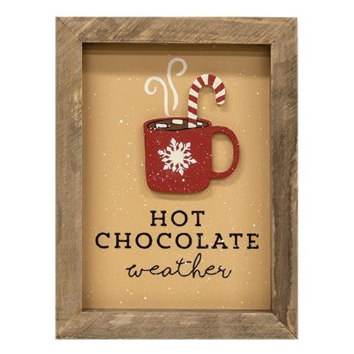 Hot Chocolate Framed Sign – Primitive Renditions