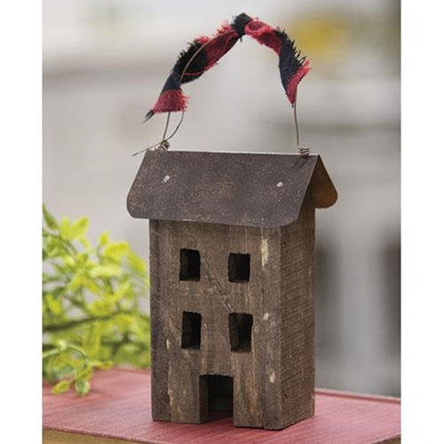 Rustic Primitive Saltbox Ornament – Primitive Renditions